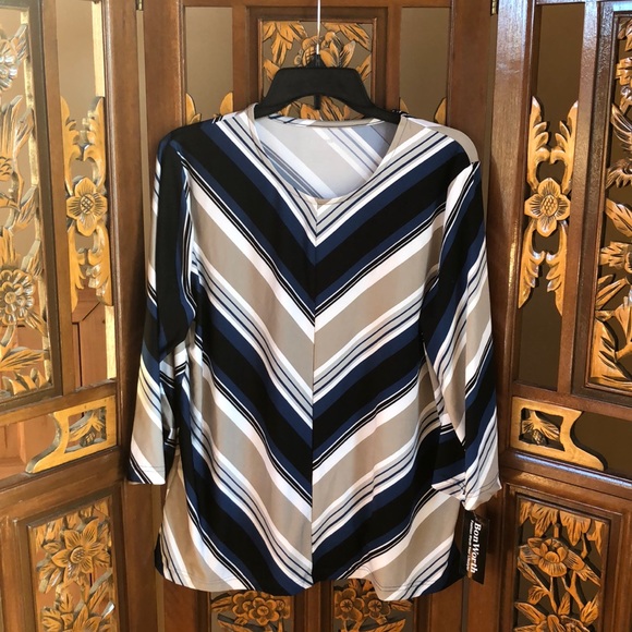 BonWorth | Tops | Nwt Bonworth Striped Blouse | Poshmark